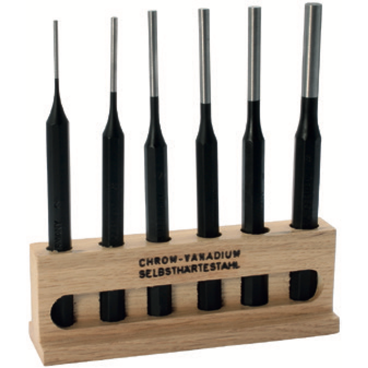 ELORA 271S Parallel Pin Punch Set In Wooden Holder (ELORA Tools) – Yew Aik (S) Pte Ltd
