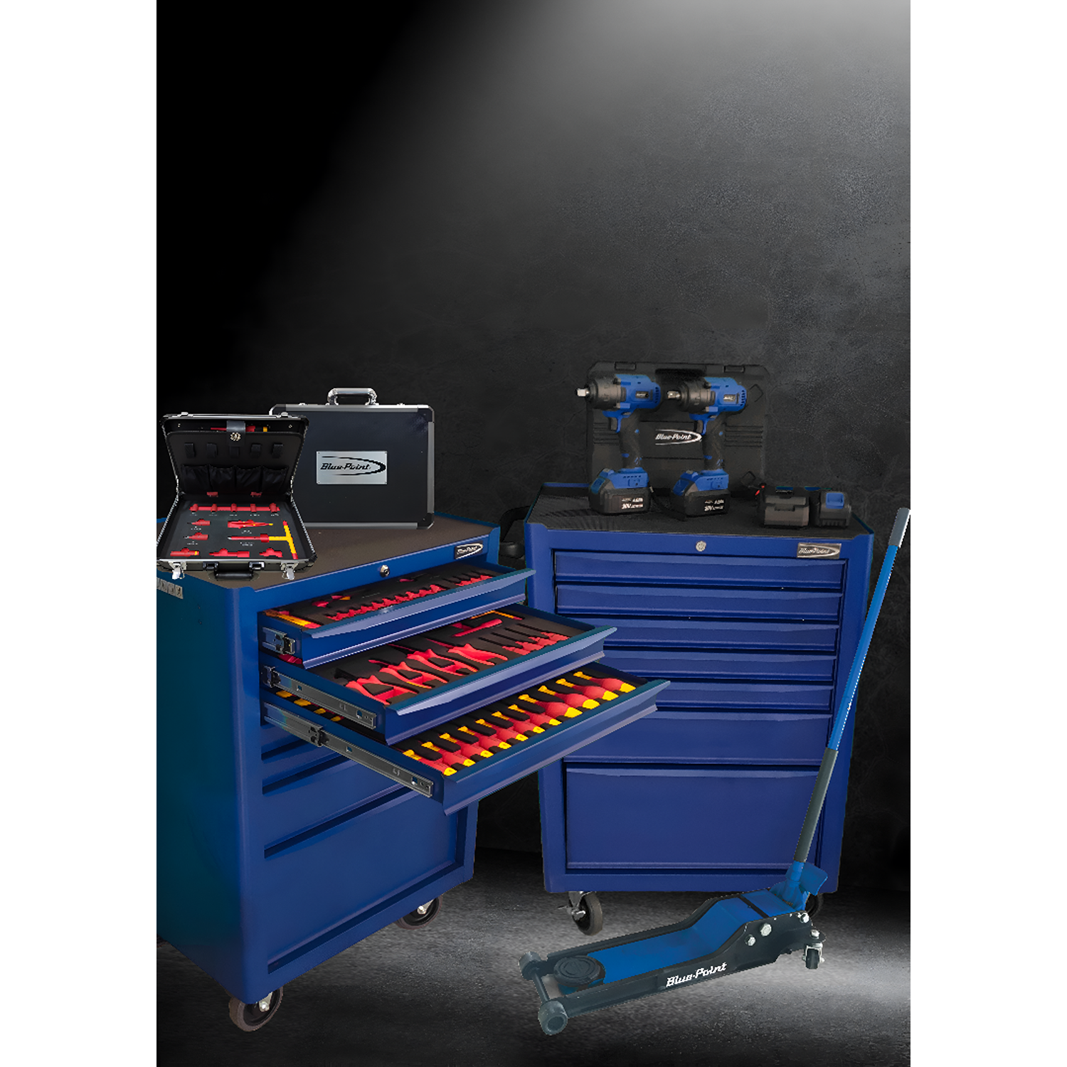 BLUE-POINT BLPF334WT Master Tool Set Foam Cut And Tools 334 Pcs