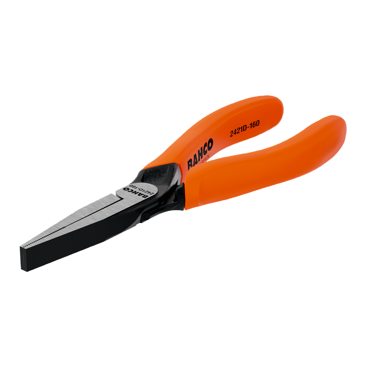 BAHCO 2421D Long Flat Nose Gripping Plier Monomaterial Handles