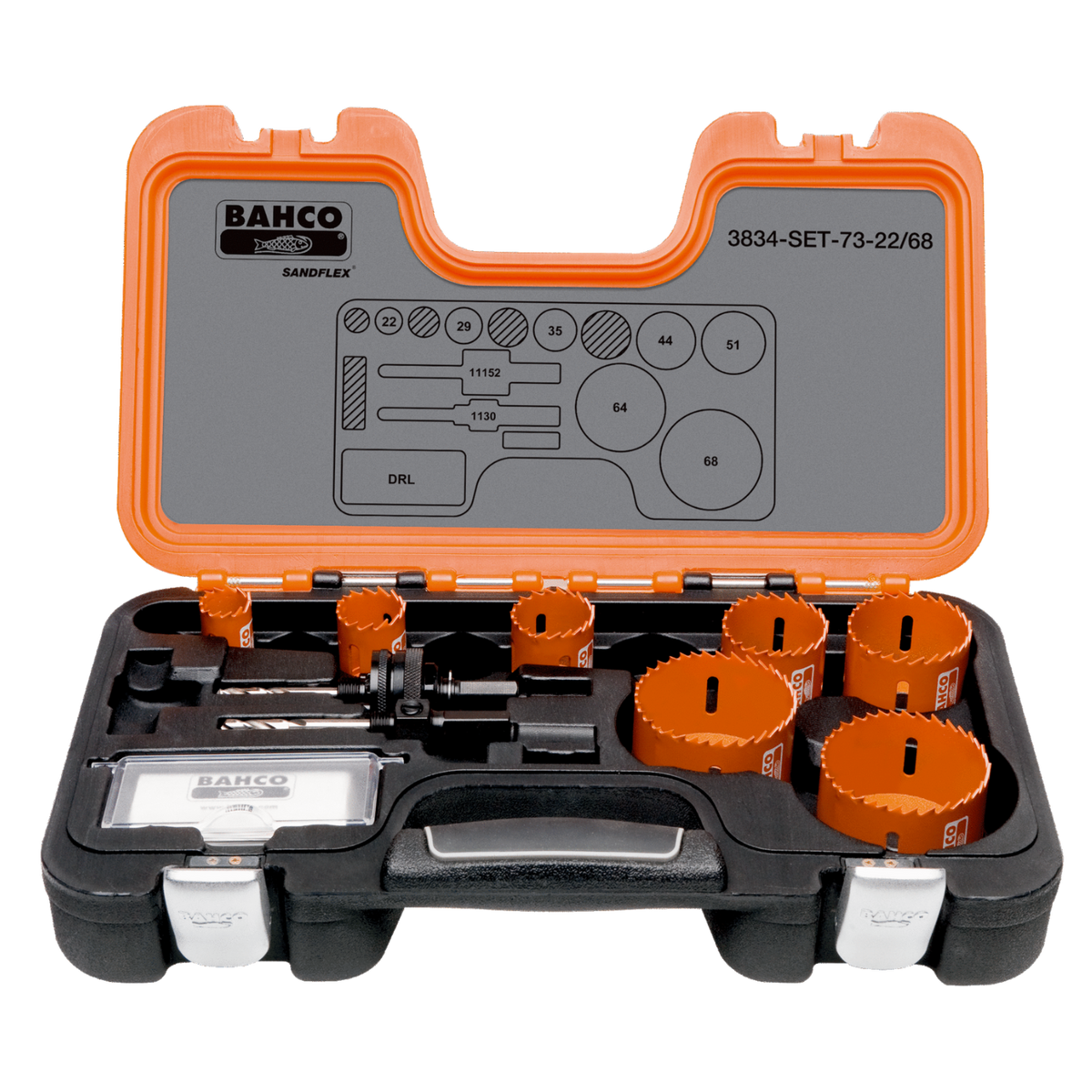 BAHCO 3834-73 Sandflex Bi-Metal Holesaw Set 9 pcs (BAHCO Tools)