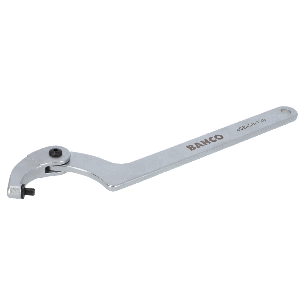BAHCO 40B Adjustable Pin Hook Wrench with Chrome Finish
