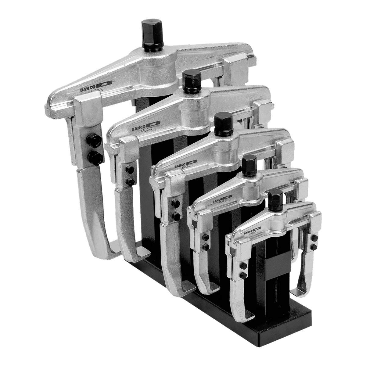 BAHCO 4532ST/5 2-Arm Universal Puller Set Displays