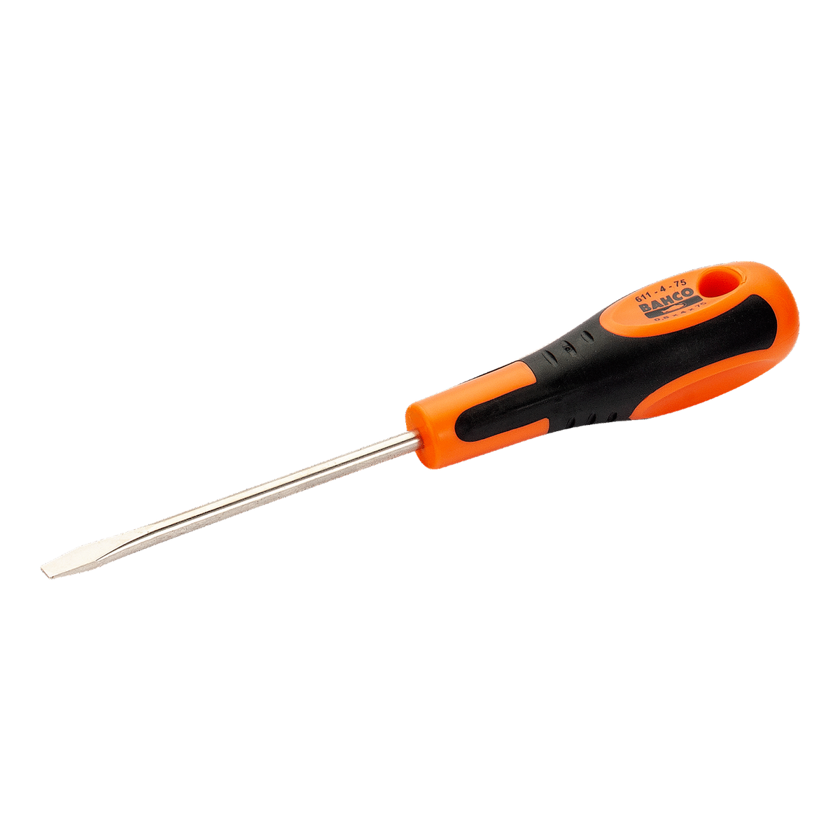 BAHCO 611 Slotted Flat Tipped Screwdriver with Rubber Grip – Yew Aik (S ...