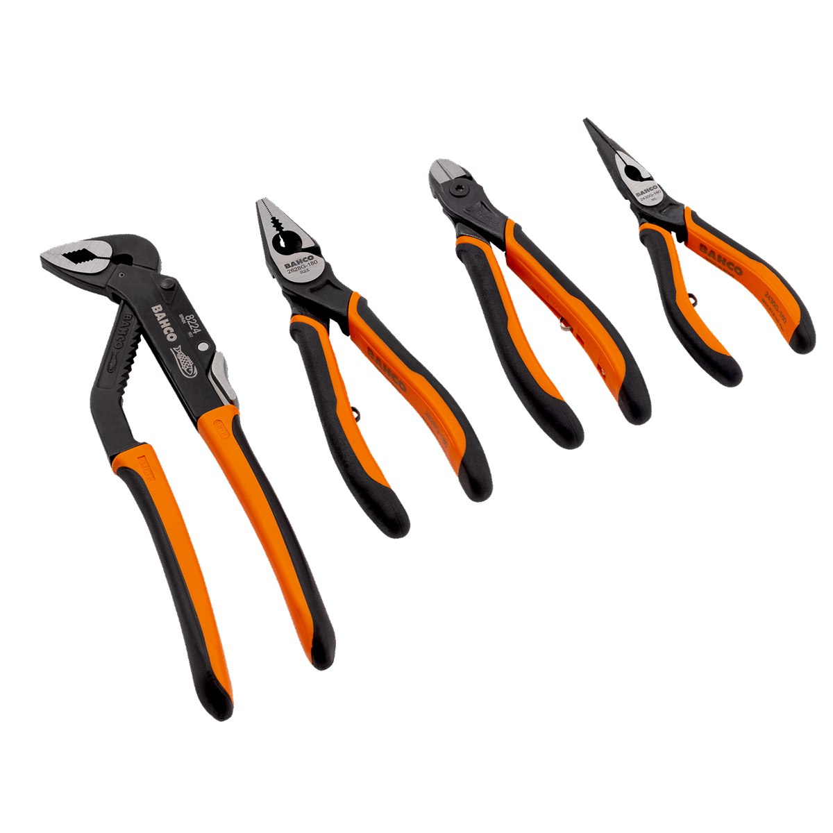 BAHCO 9897 ERGO All Round Tool Plier Set - 4 Pcs (BAHCO Tools)