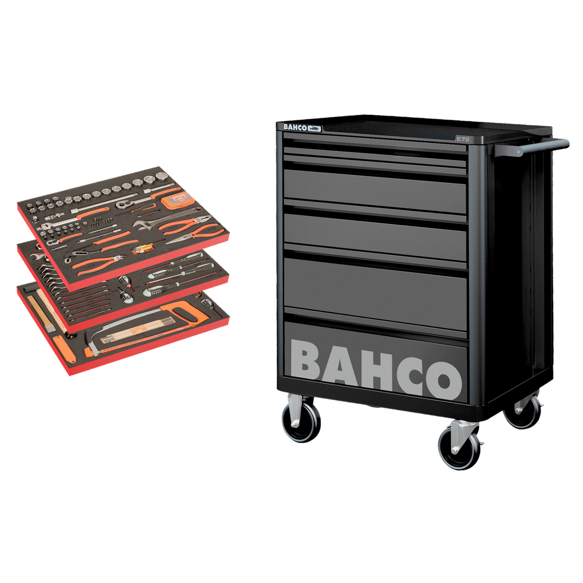 BAHCO BASIC1 Tool Trolley General Purpose Tool Kit - 158 pcs – Yew Aik ...