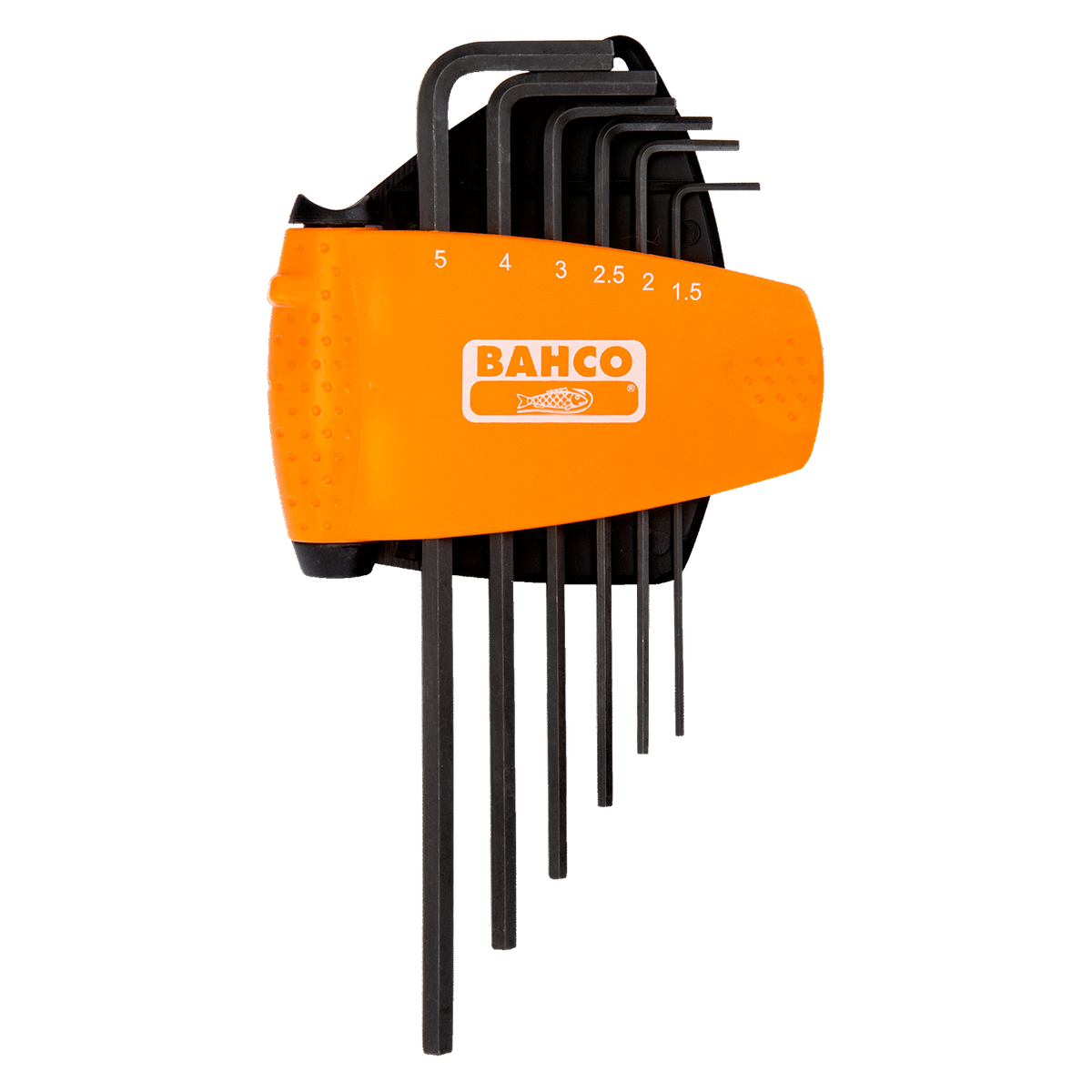 BAHCO BE-9586 Metric Long Hexagon Key Set Phosphate Finish 9 Pcs