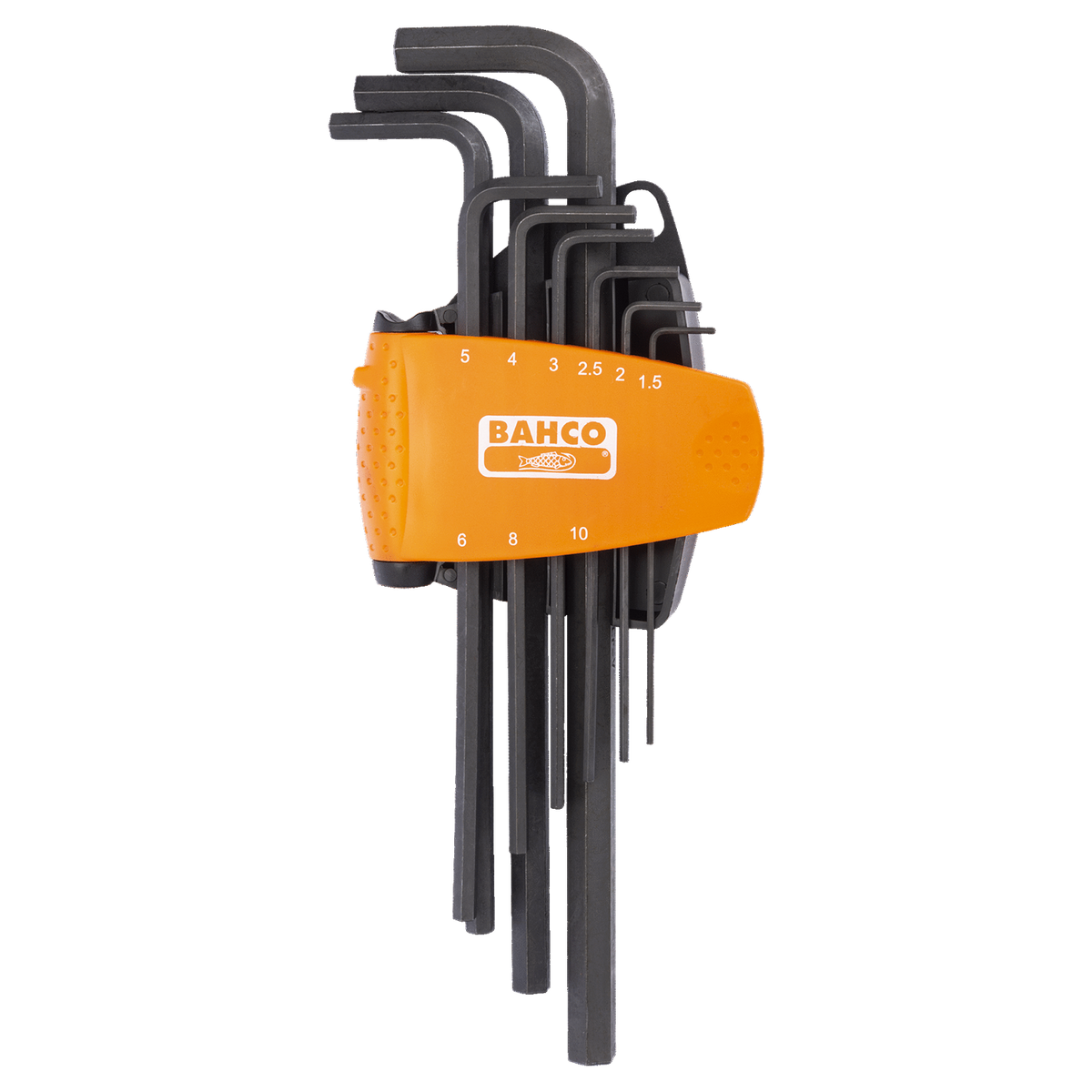 BAHCO BE-9588 Metric Long Hexagon Key Set with Component - 9 Pcs