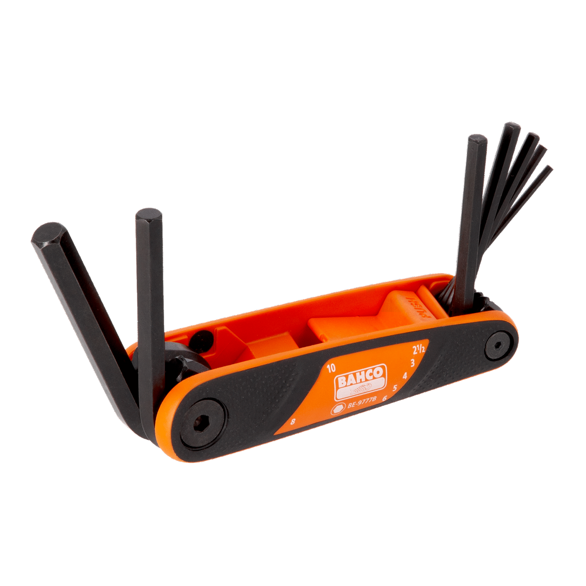BAHCO BE-9777B Metric Hex Folding L-Key Set - 7 Pcs