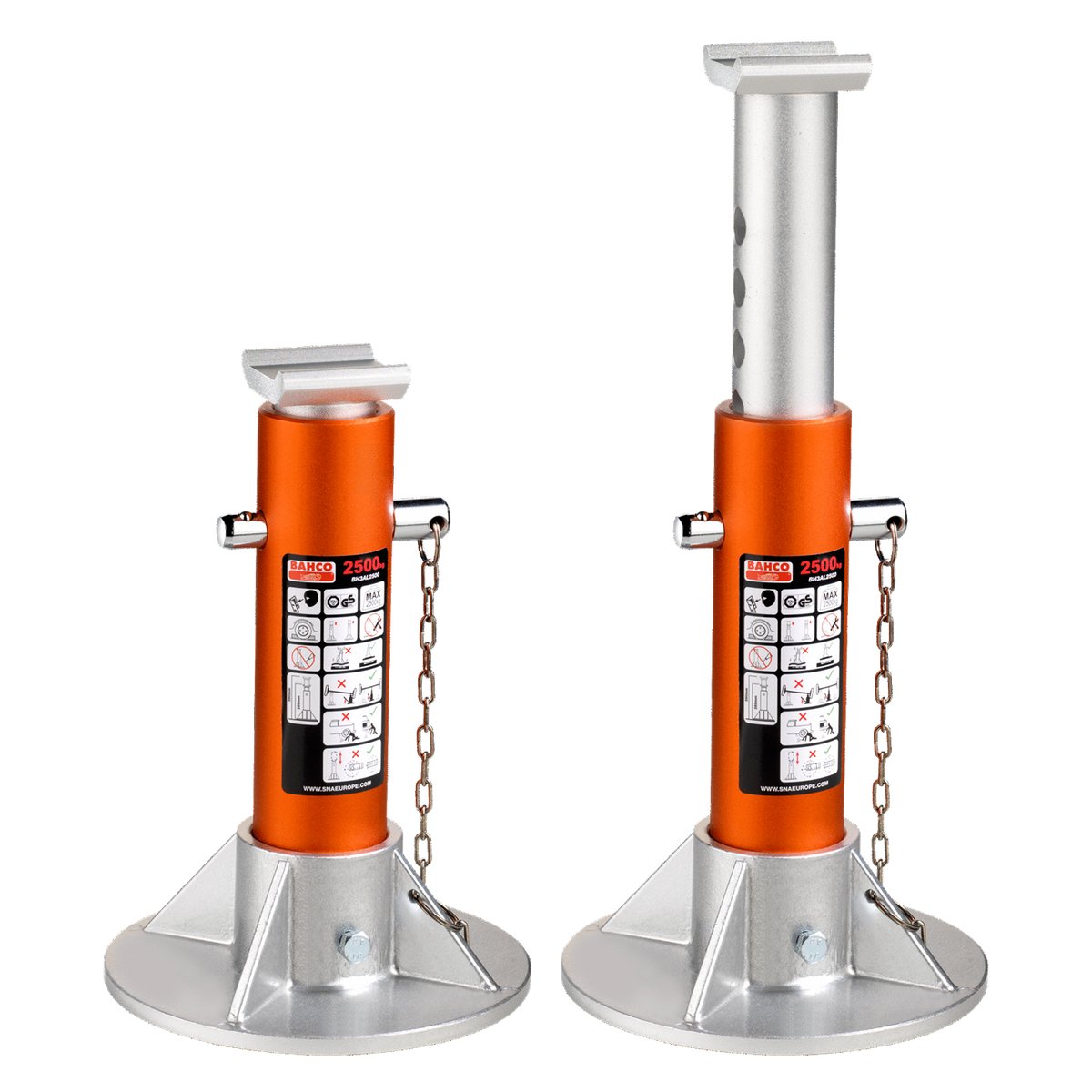 BAHCO BH3AL2500 Pair Of Aluminium Jack Stand