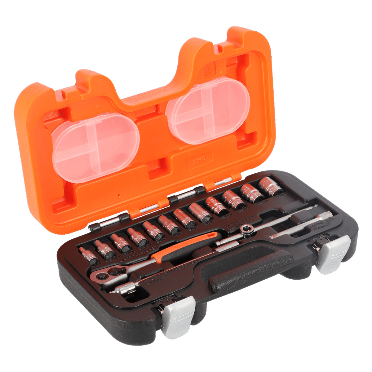 BAHCO S160 1/4” Square Drive Socket Set With Metric Hex Profile