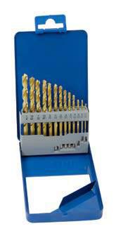 BLUE-POINT DBBPT13 Titanium Coated Drill Bit Set, 13Pcs