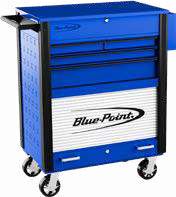 BLUE-POINT KRBC100 4 Drawers Sliding Door Roll Cart (BLUE-POINT)