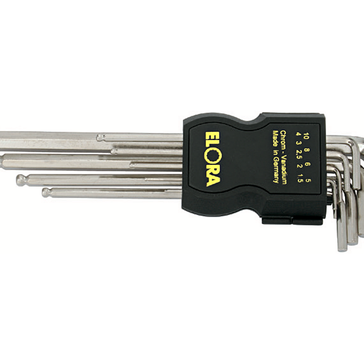 ELORA 159S-KUB Ball End Hexagon Key Set, Extra Long (ELORA Tools)