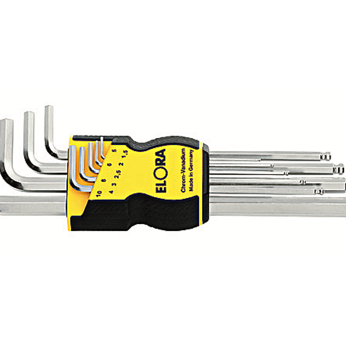 ELORA 159SKU Ball End Hexagon Key Set, Extra Long (ELORA Tools) – Yew ...