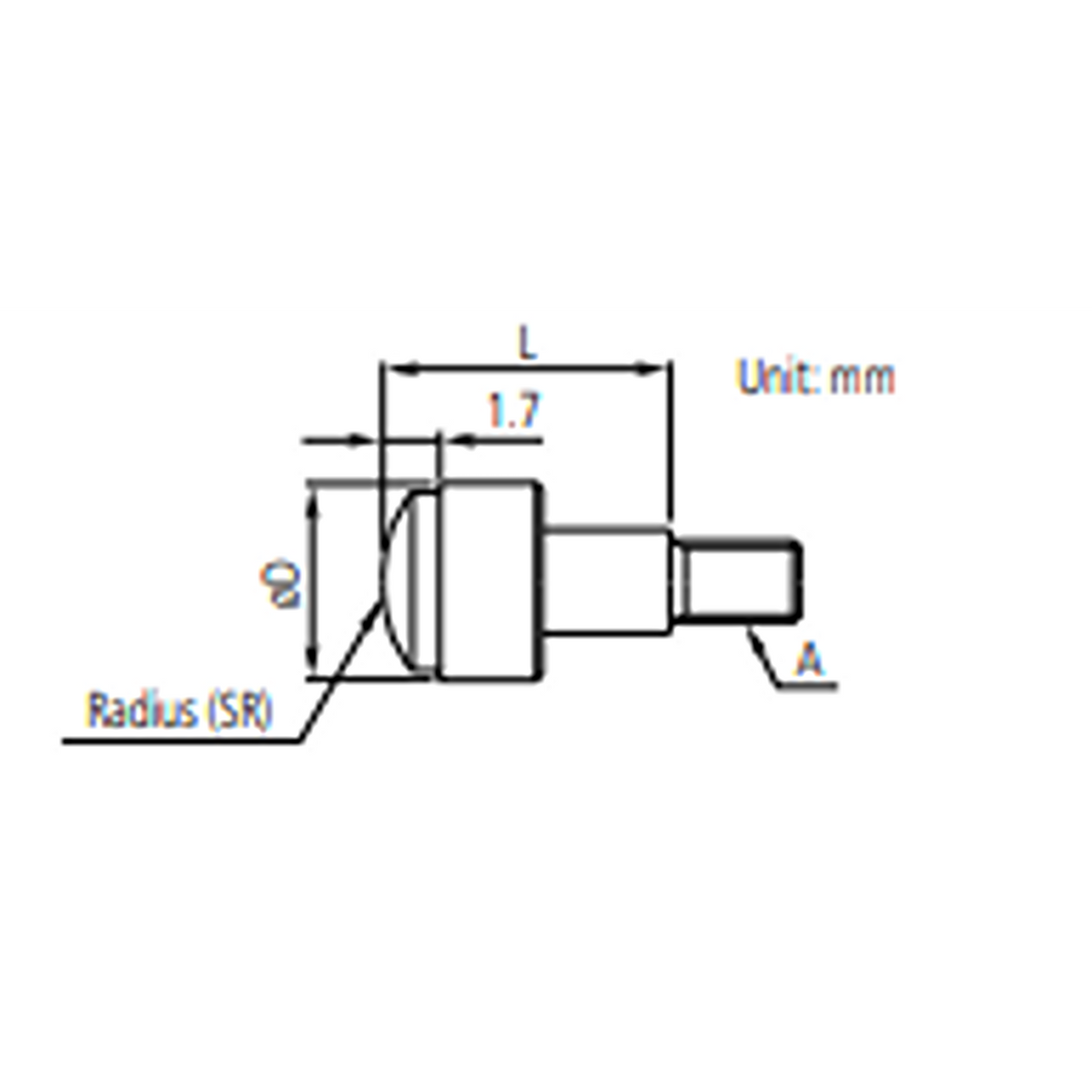 MITUTOYO 1200 Accessory Linear Gages Spherical Point Carbide