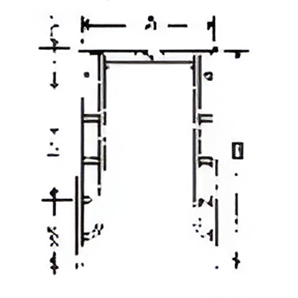 YEW AIK 21080 Scaffolding Walk Thru Frame R-1219